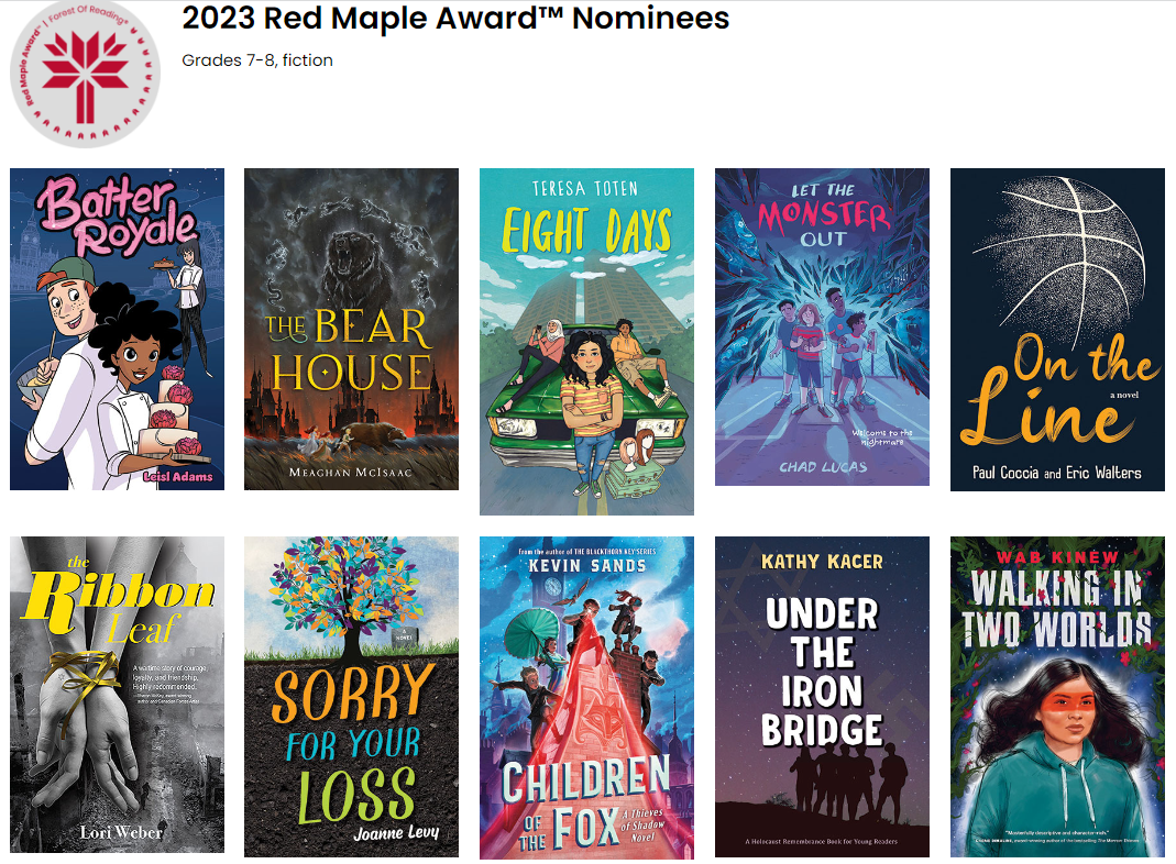 Red Maple Award Nominees – Check it out